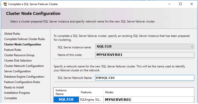 SQL Failover Cluster Unattended Install with Multiple Instances ...